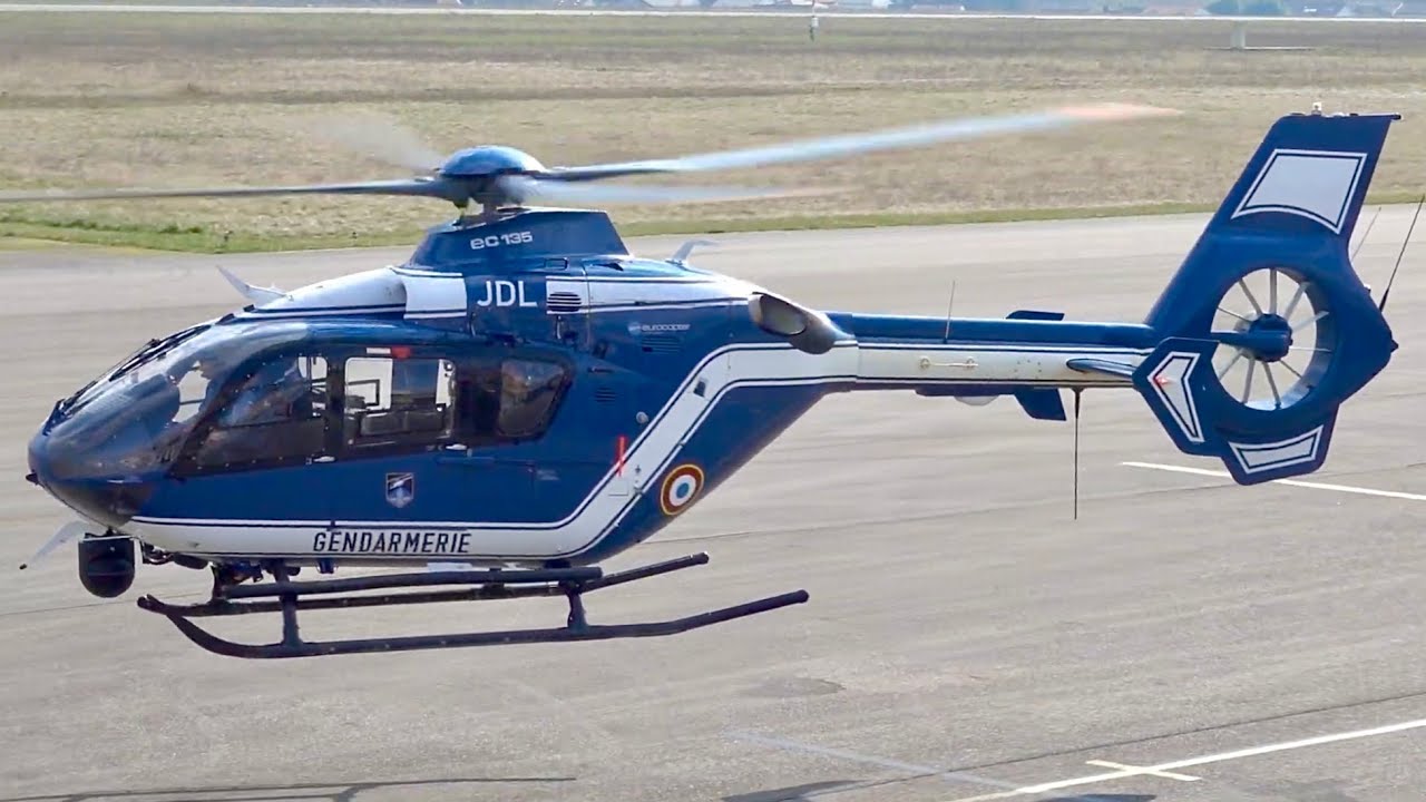 Airbus Helicopters H135 (Eurocopter EC135 T2+) Startup & Takeoff at ...