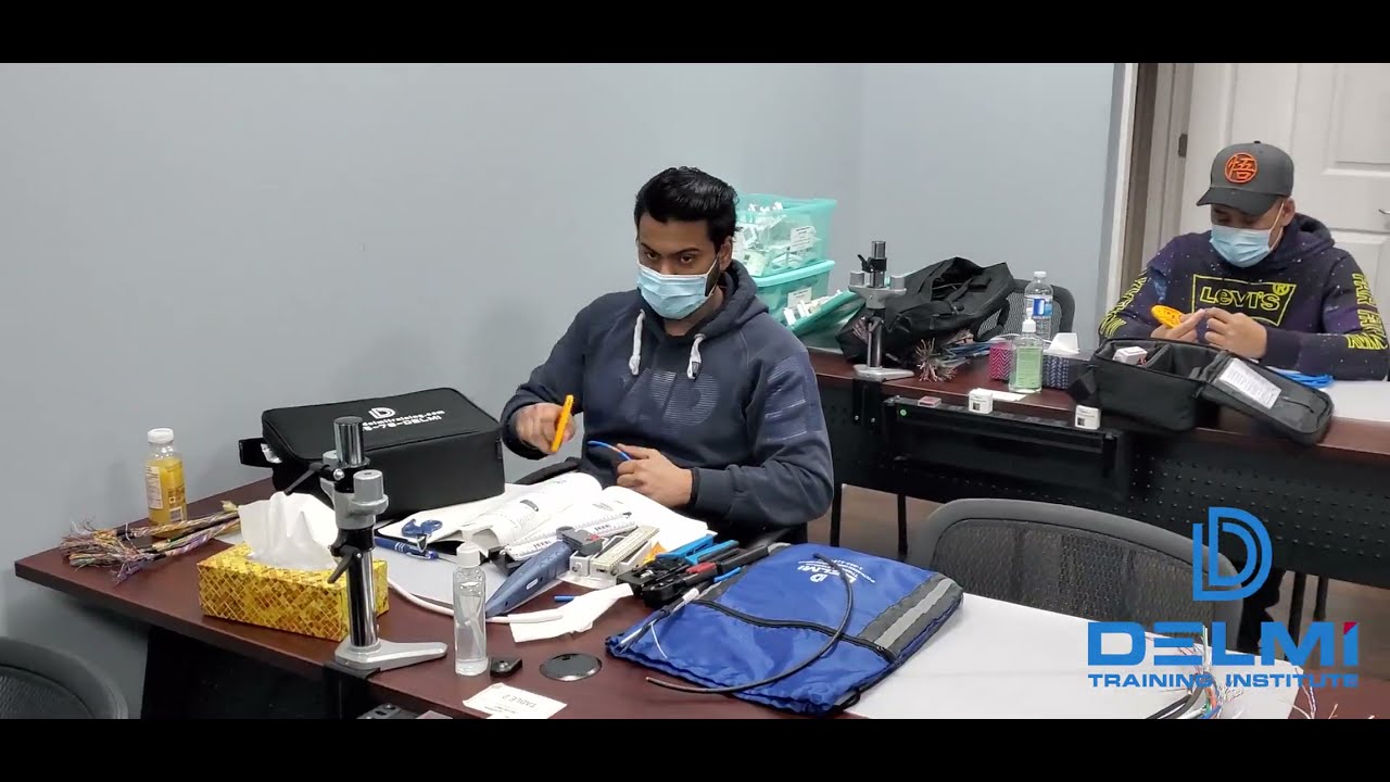 Day 2, Lab 1. Students learning all about network and low-voltage ...