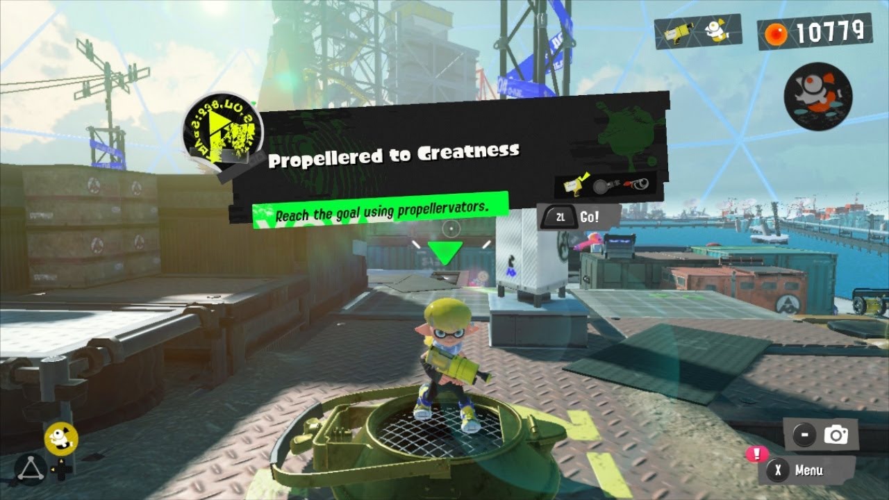 Splatoon 3 - Hero Mode - Site 4-1 (Nautilus 47): Propellered to ...