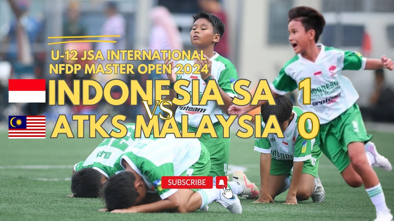 Indonesia Soccer Academy vs ATKS Malaysia | 1-0 | U12 JSA International NFDP Master Open 2024 ...