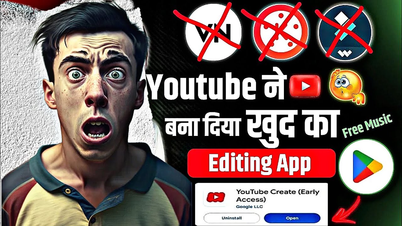 Youtube ने बना दिया खुद का Editing App😱 | Kinemaster Vn भूल जाए | Youtube create app kaise use ...