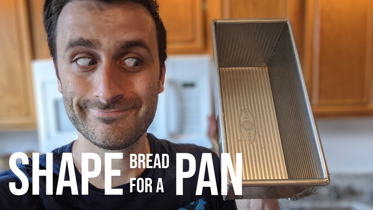 How to Shape a Loaf of Bread for a Pan - YouTube