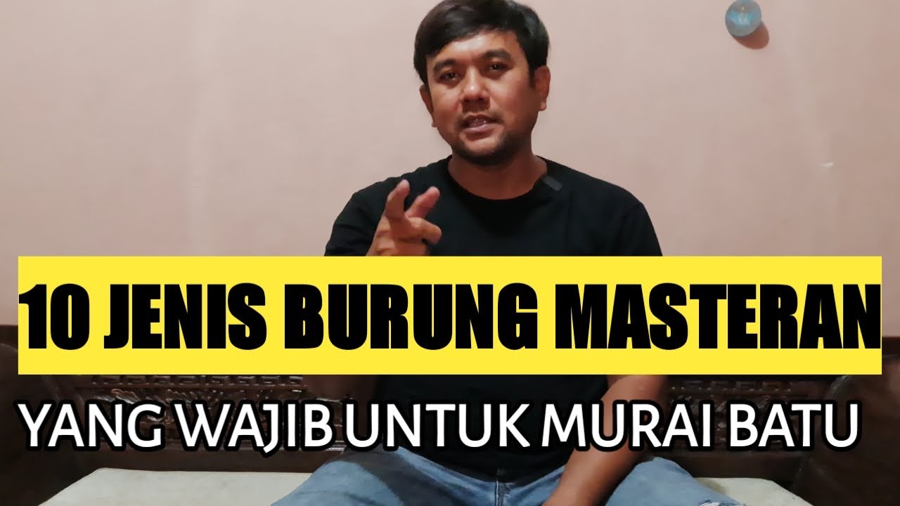 10 JENIS BURUNG MASTERAN YANG WAJIB UNTUK MURAI BATU - YouTube