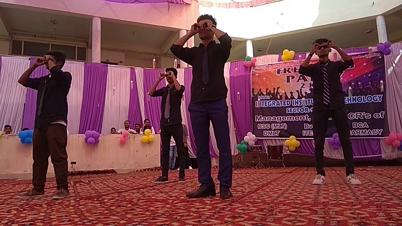 IIT Dwarka college Fresher party - YouTube