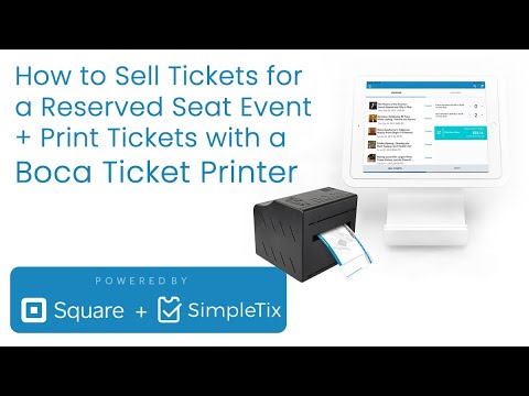 How to sell tickets for a reserved seat event and print tickets with a ...