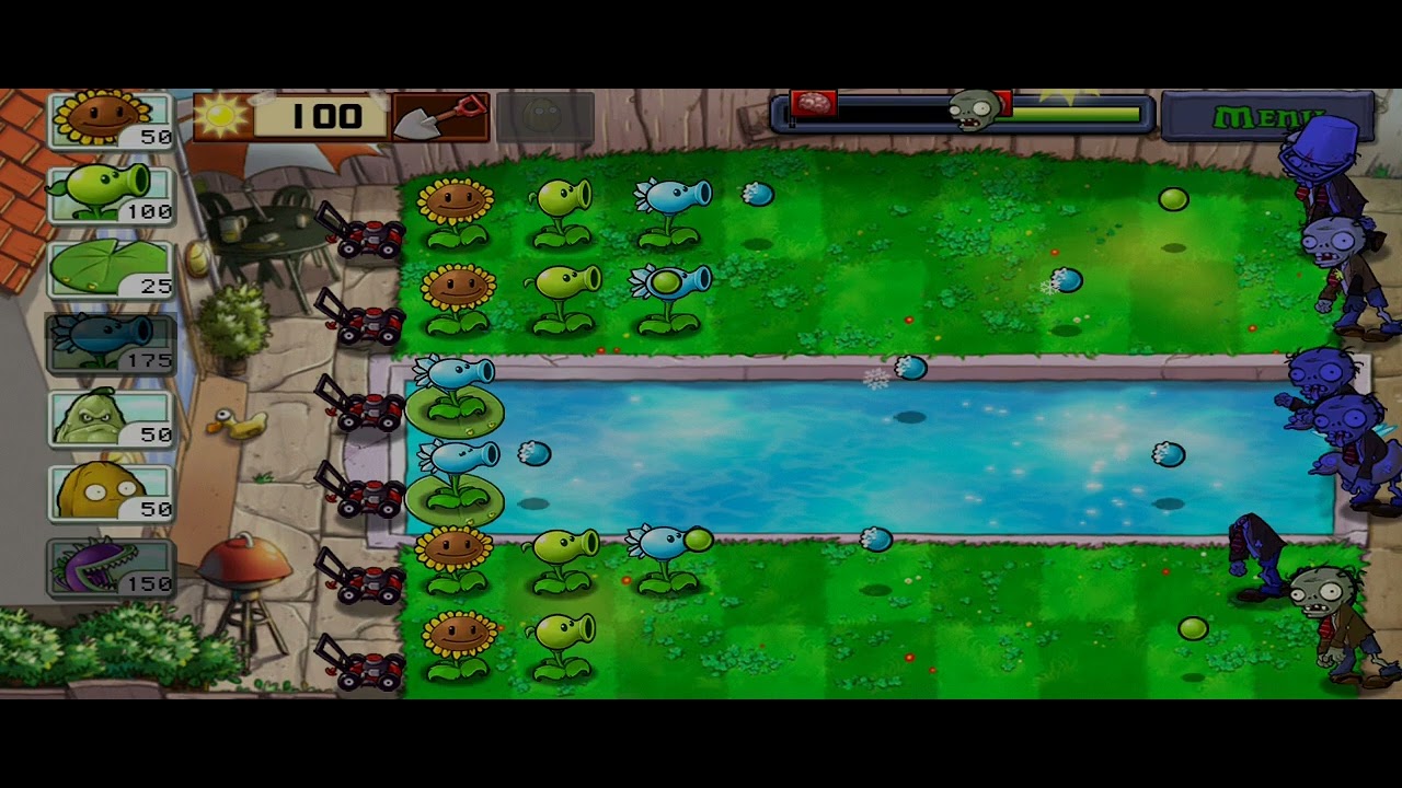 Plants Vs Zombies-PooL-Part 2 - YouTube