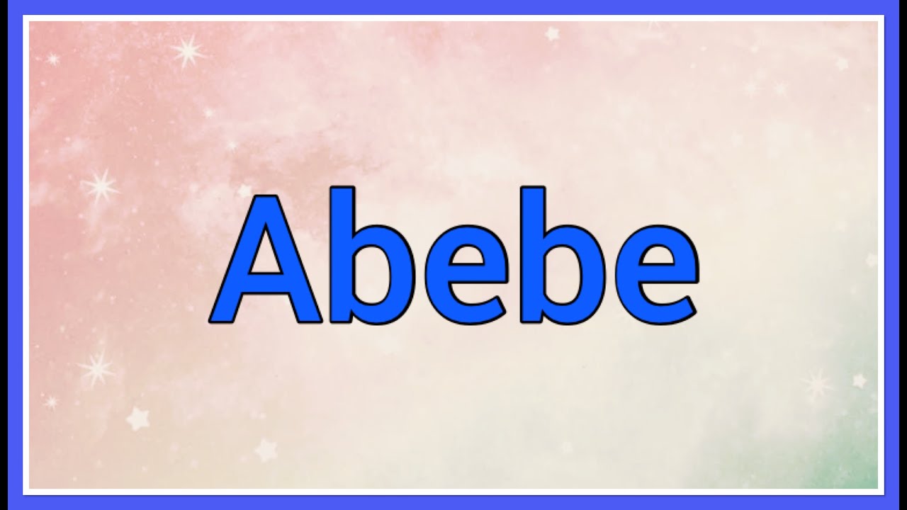 Abebe : Name Origin Meaning - YouTube