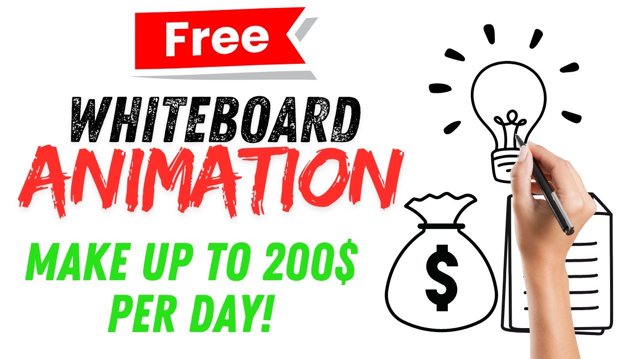 How to make money with free whiteboard animation using AI - YouTube