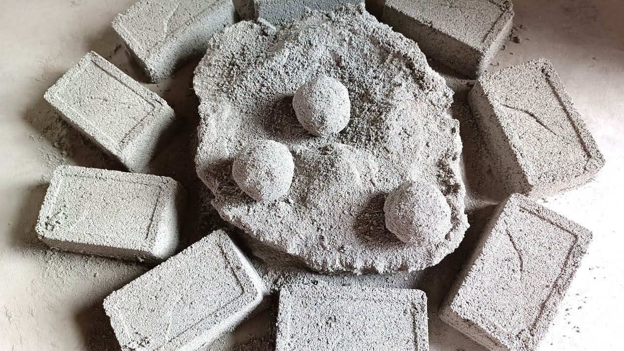 Extremely Crispy🤤 Grainy Cement Chunks Blocks Dry Crumbling+💦Pool ...