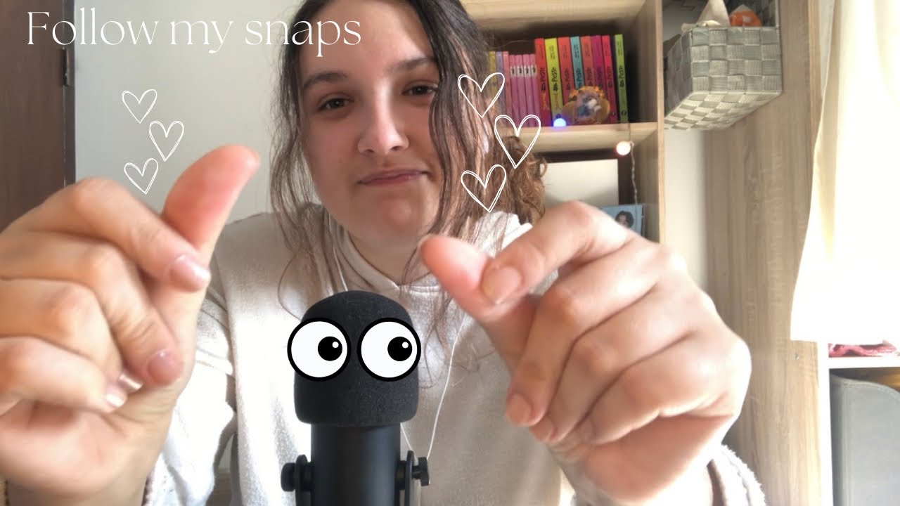 ASMR : Follow my snaps ( snapping sounds, fingers fluttering…) 🤌😌 - YouTube