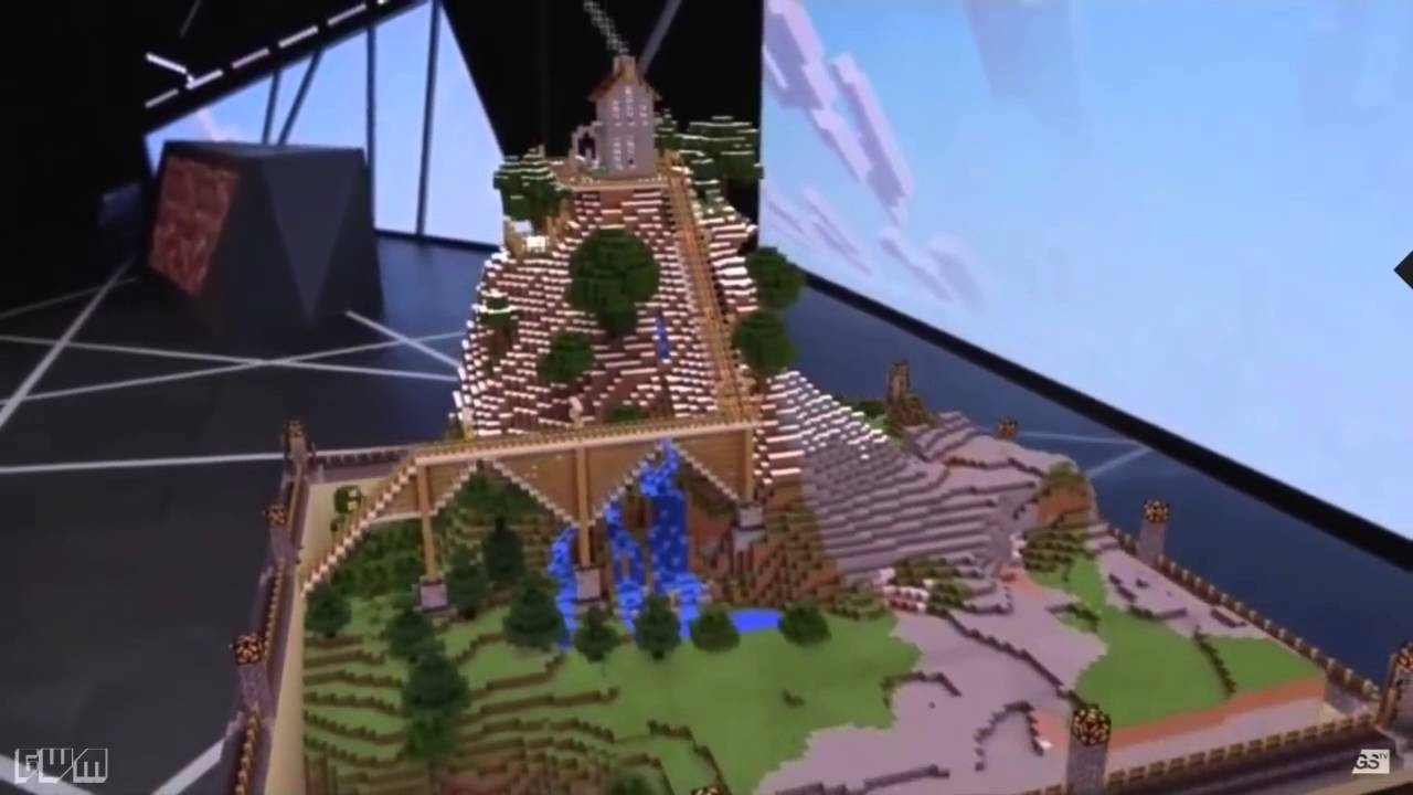Minecraft HoloLens Demo - Official Gameplay Demo E3 - YouTube