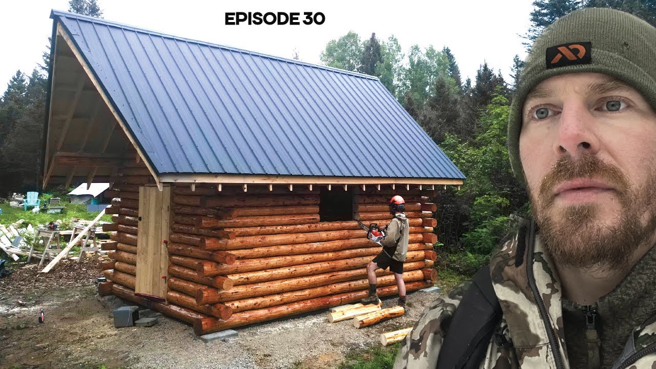 Log Cabin Build on Off-Grid Homestead |EP30| - YouTube