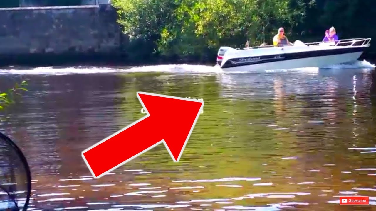 Angry Man On Boat Speeding While Fishing - YouTube