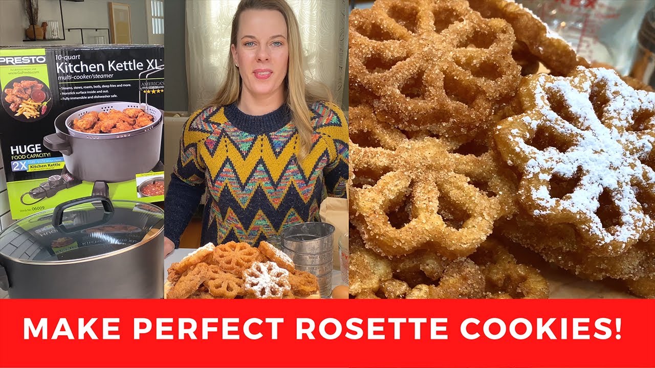 How to make perfect rosette cookies - YouTube
