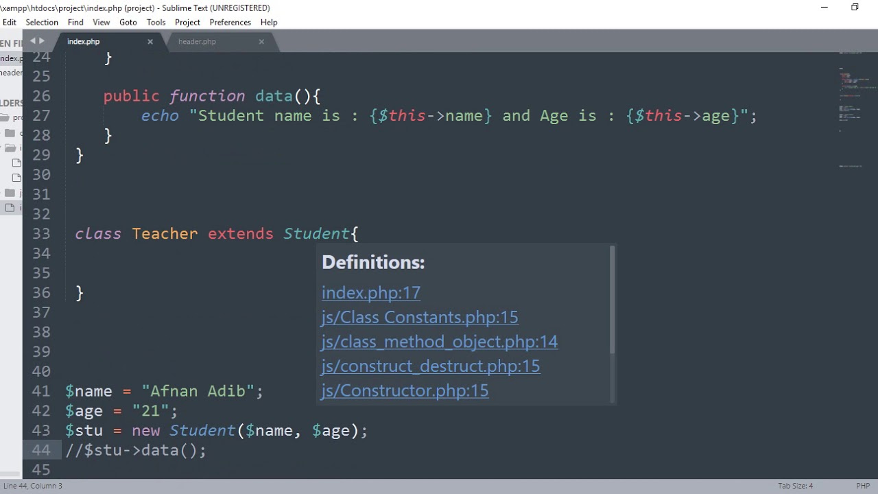 Php Oop Fundamental 08 Inheritance Youtube 2085