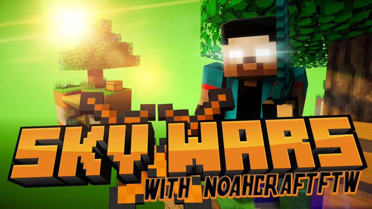 "INSANE FIRE WARFARE!" Minecraft SKY WARS EVOLVED YOUTUBER BATTLE! w ...