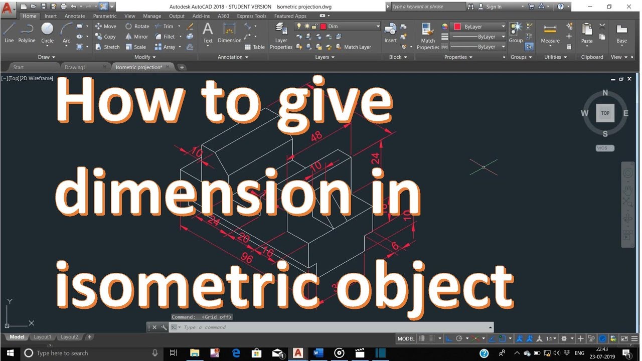 Isometric Dimensions In Autocad All Settings For Isometric Dimension Isometric Dimensions In Autocad All Settings For Isometric Dimension