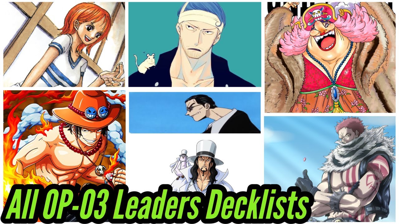 Going Over Decklists for ALL OP-03 Leaders - One Piece TCG - YouTube