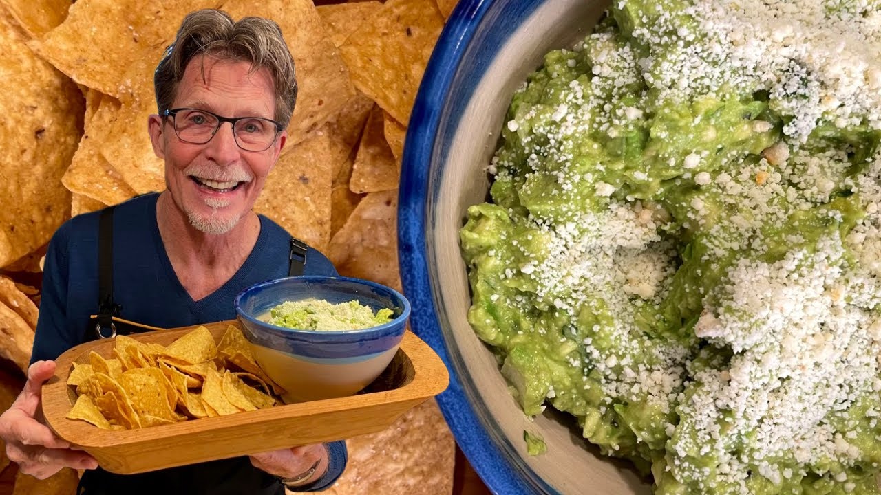 Tangy, Simple Guacamole Verde with Tomatillo Salsa - YouTube