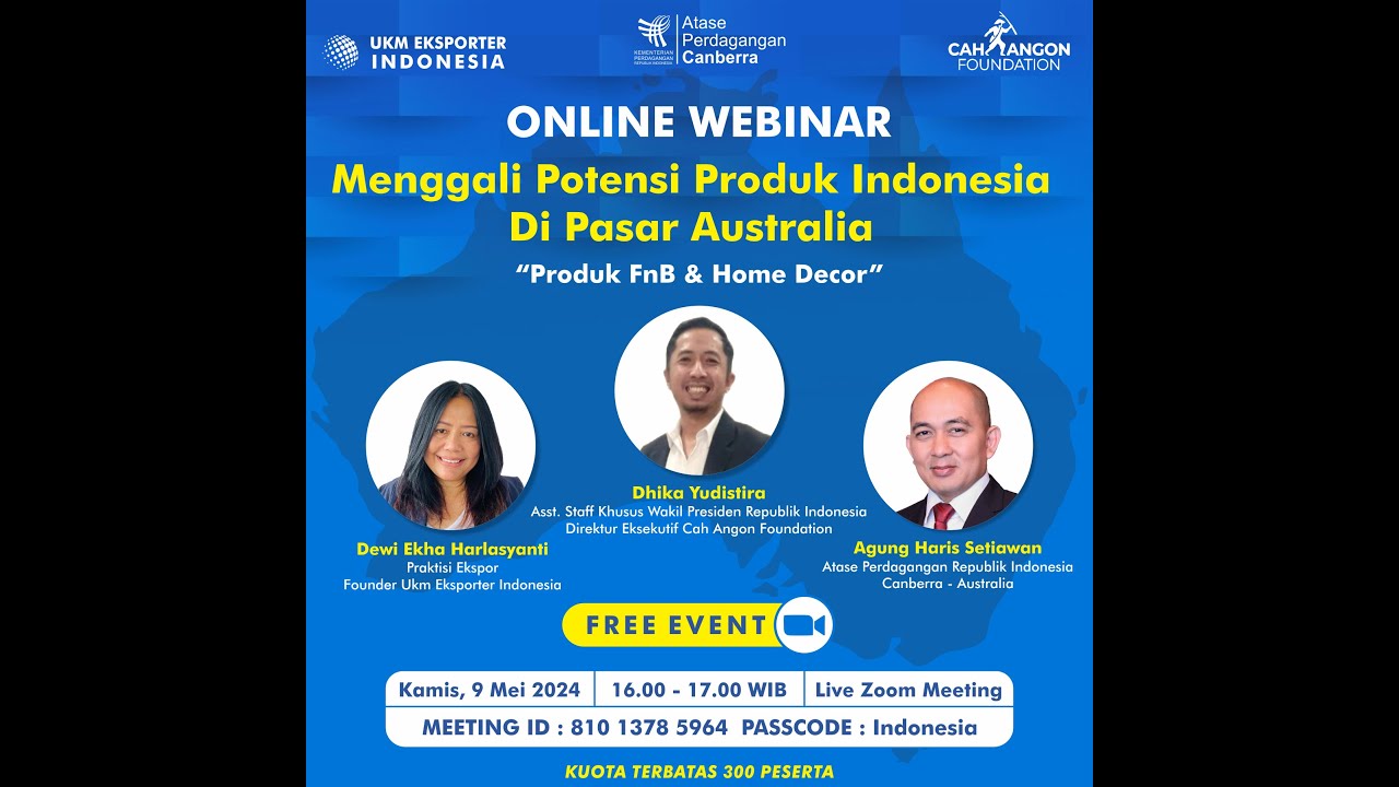 MENGGALI POTENSI EKSPOR PRODUK INDONESIA DI PASAR AUSTRALIA - YouTube
