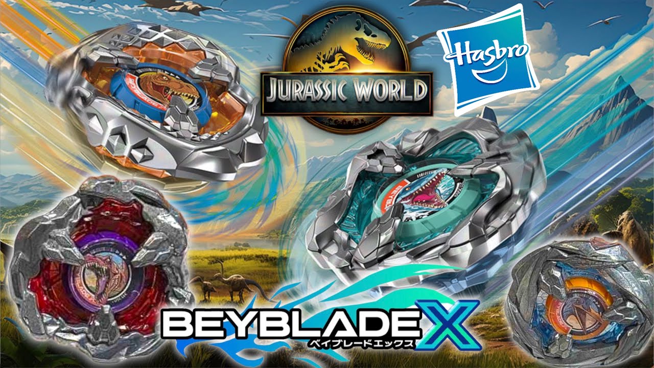 Hasbro Regresa con Jurassic World y Beyblade X | Spinosaurus, T. Rex ...