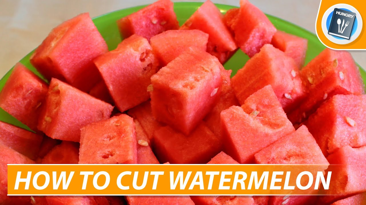 Easy way to cut a watermelon - YouTube