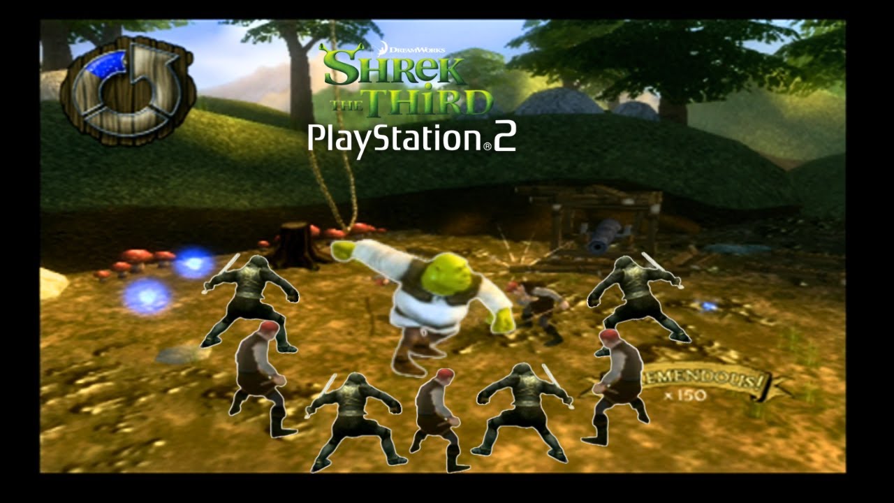 Shrek 3 PS2 Gameplay (2007) 18 Years Later - Part 10: 100 Men VS Shrek ...