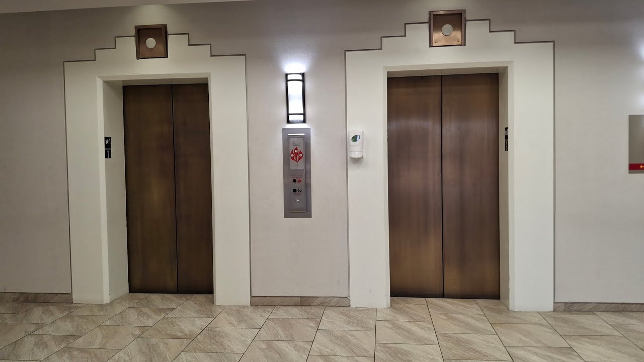 ThyssenKrupp Traction Elevators At Wells Fargo In Waco Texas - YouTube