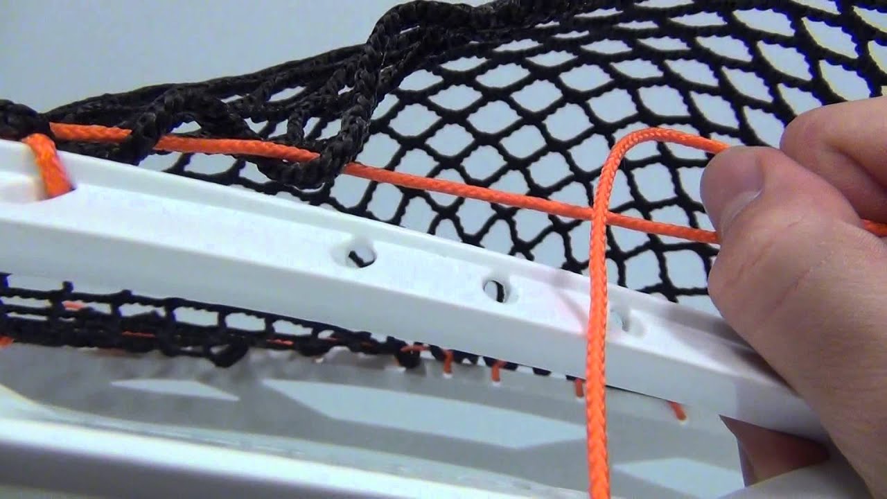 Goalie Sidewall Tutorial: 12 Diamond Mesh in a Nemesis Lyte - YouTube