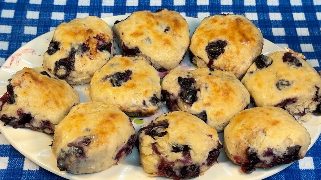 Delicious Blueberry Buttermilk Biscuits | Easy to Make - YouTube