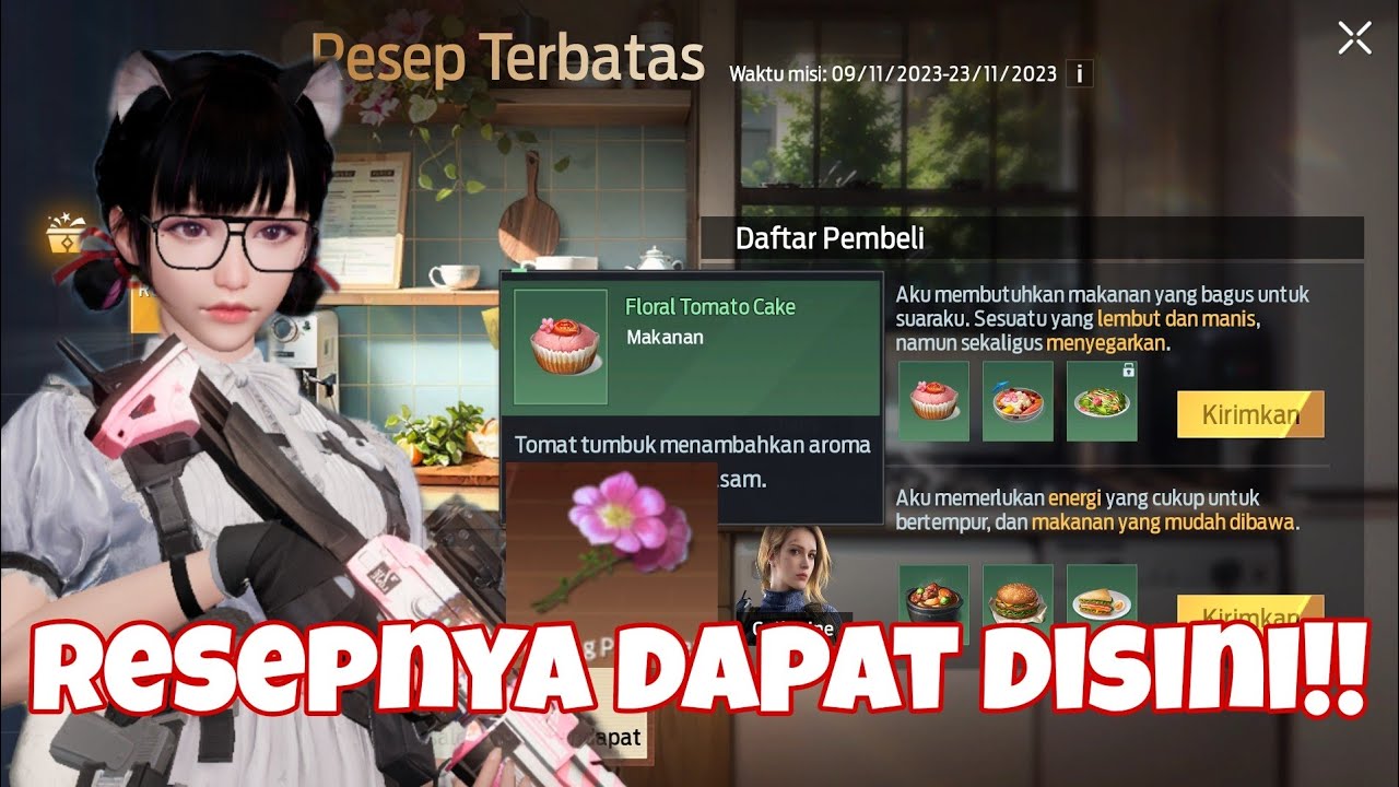 Resep Floral Tomat Cake Event Baru Ngasih Makan NPC Garena Undawn - YouTube