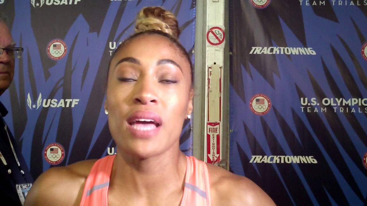 Queen Harrison After Taking 4th in 100 Hurdles at 2016 Olympic Trials ...