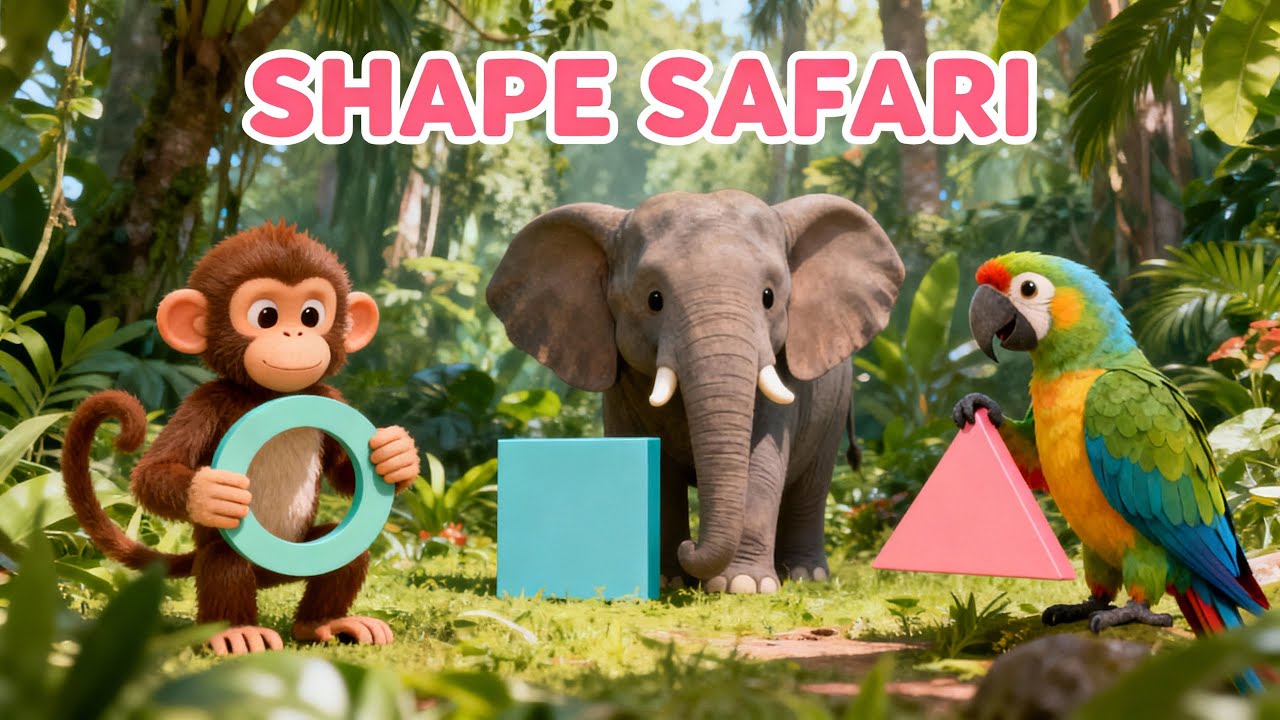 Shape Safari Adventure in the Jungle | Animagic Studio - YouTube