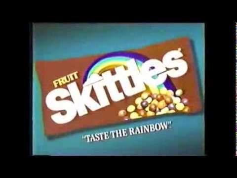 Taste The Rainbow!  80's Skittles Commercial
