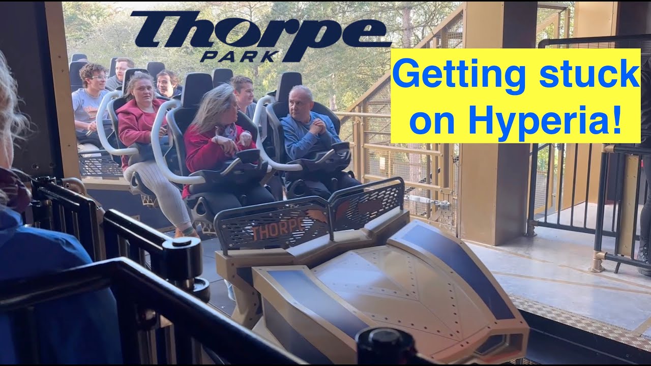 Thorpe Park Opening day 2025 vlog getting stuck on Hyperia - YouTube