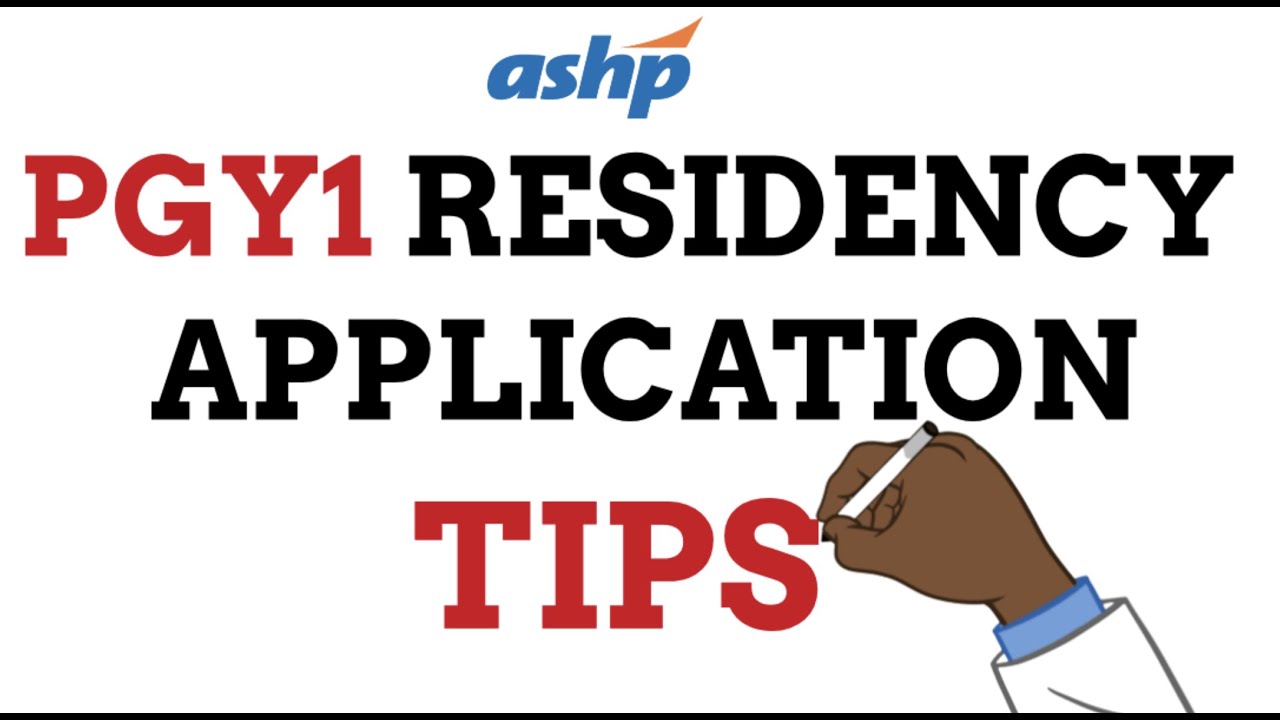 PGY1 Pharmacy Residency Application Tips - MUST WATCH BEFORE APPLYING ...