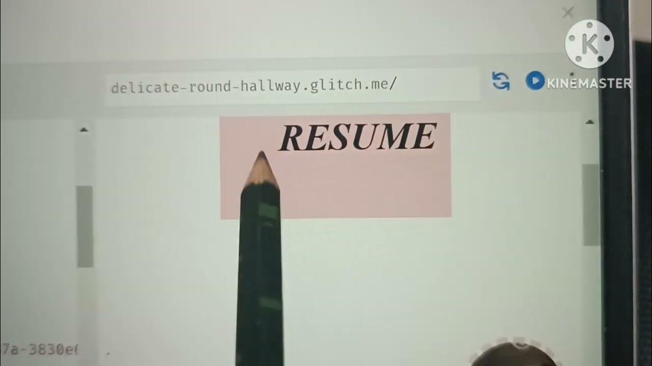 HTML Resume code explanation. - YouTube