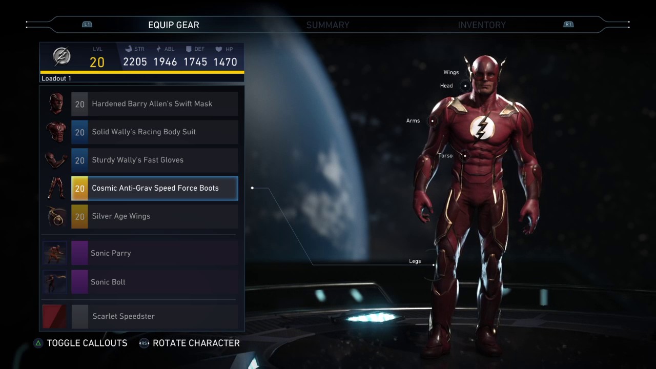 Injustice 2 CW / Classic Flash (Barry Allen) Inspired Gear Loadout ...