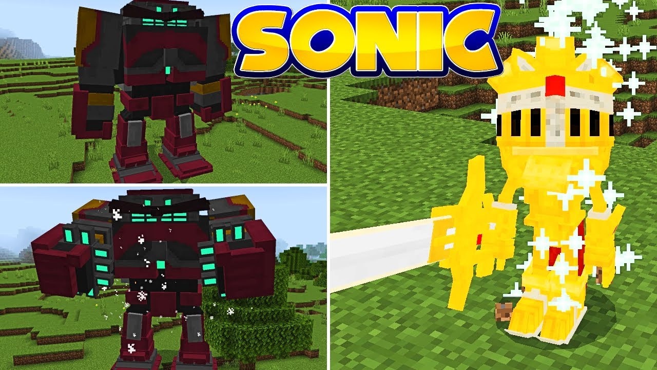 ACTUALIZACION Addon de Sonic para Minecraft PE || SONIC LAND MCPE - YouTube
