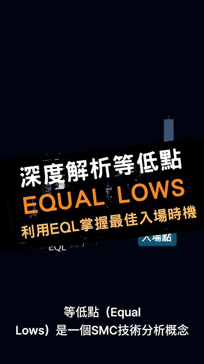 深度解析等低點 EQUAL LOW (EQL) - 利用EQL掌握最佳入場時機 #投資 #比特幣 #台股 #美股 #期貨 #幣圈 #聰明錢 #熱門 #分享 #棒球 #中華隊 - YouTube