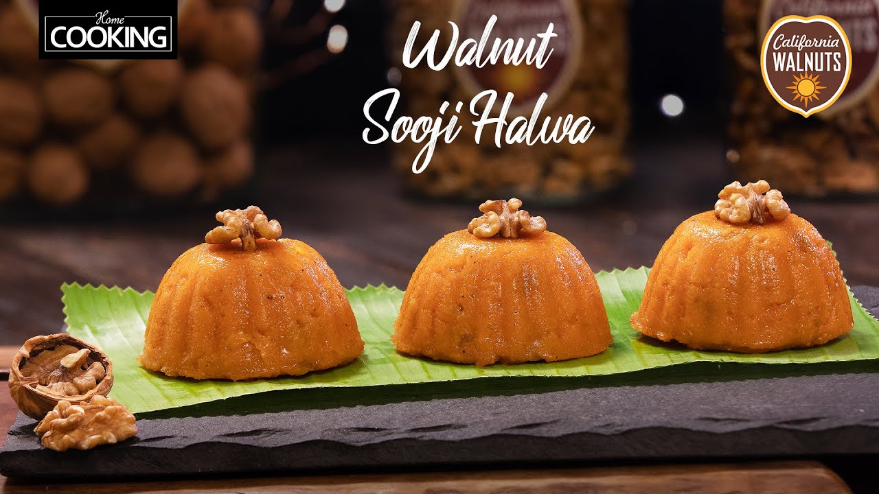 Walnut Sooji Halwa | Easiest sweet you can ever make! Walnut Recipe ...