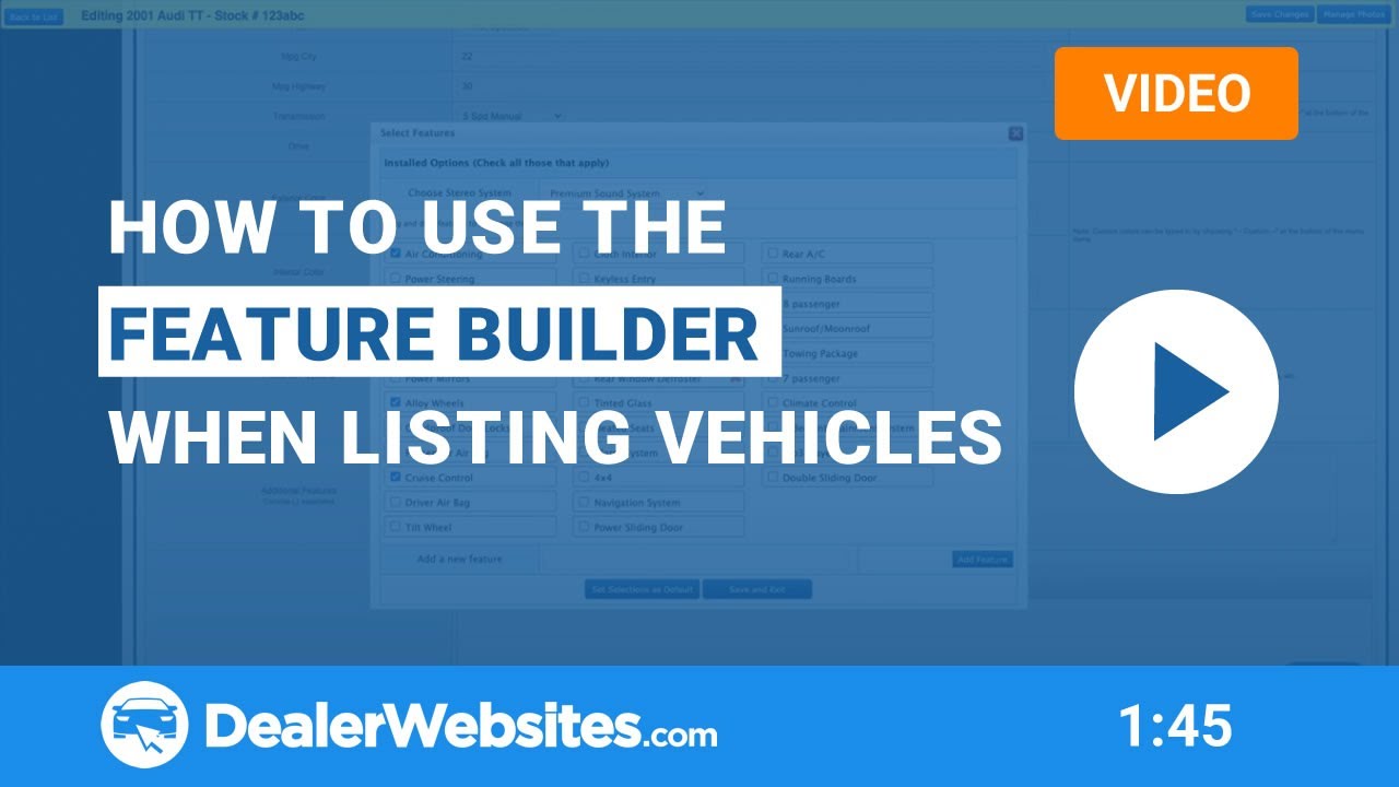 Using the Features Builder - YouTube