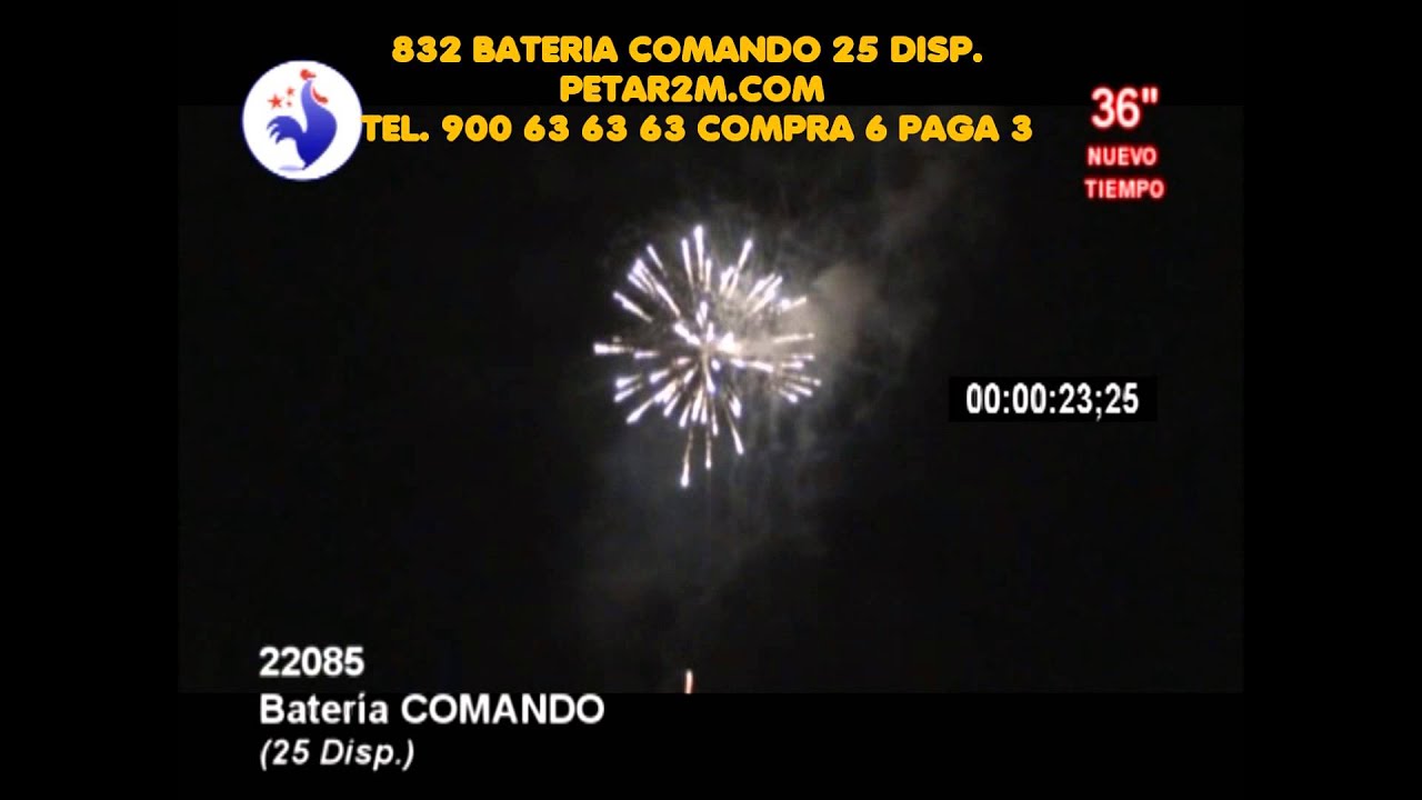 BATERIA COMANDO 25 DISPAROS l PETAR2M.com (PRODUCTO DESCATALOGADO ...