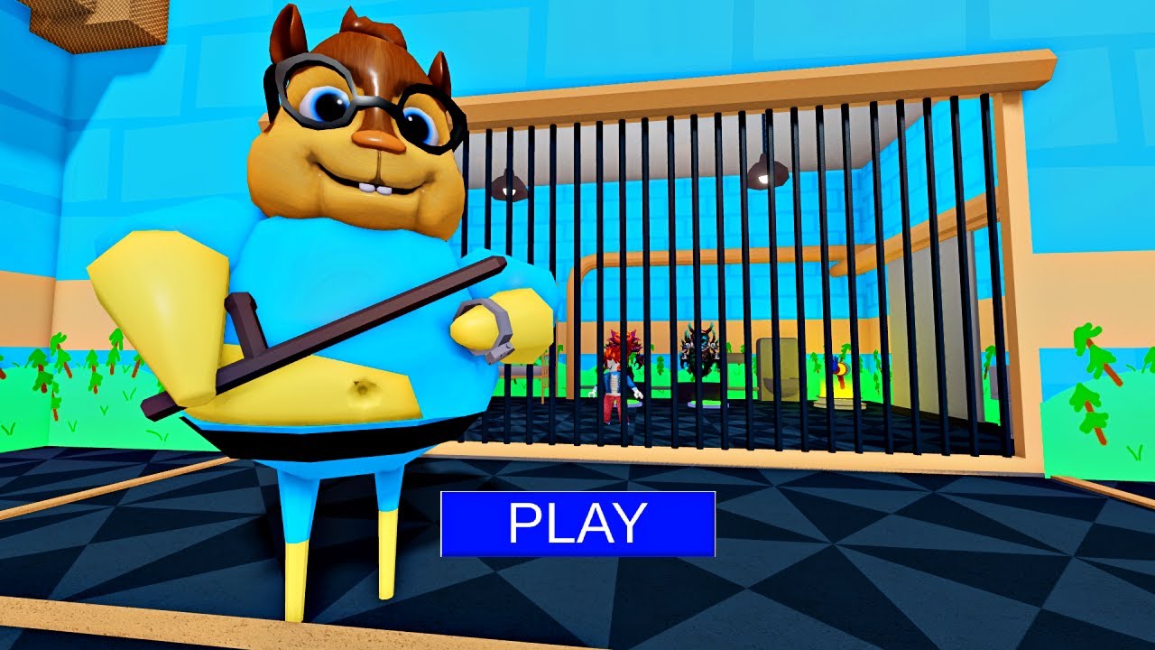 Blue Simon Chipmunks Barry Prison Run!(Obby) Gameplay #roblox #games # ...