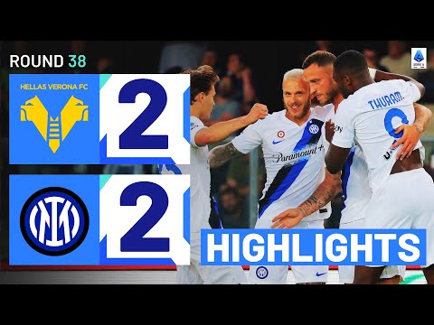 VERONA-INTER 2-2 | HIGHLIGHTS | Inter’s season ends with a goal-ridden draw | Serie A 2023/24