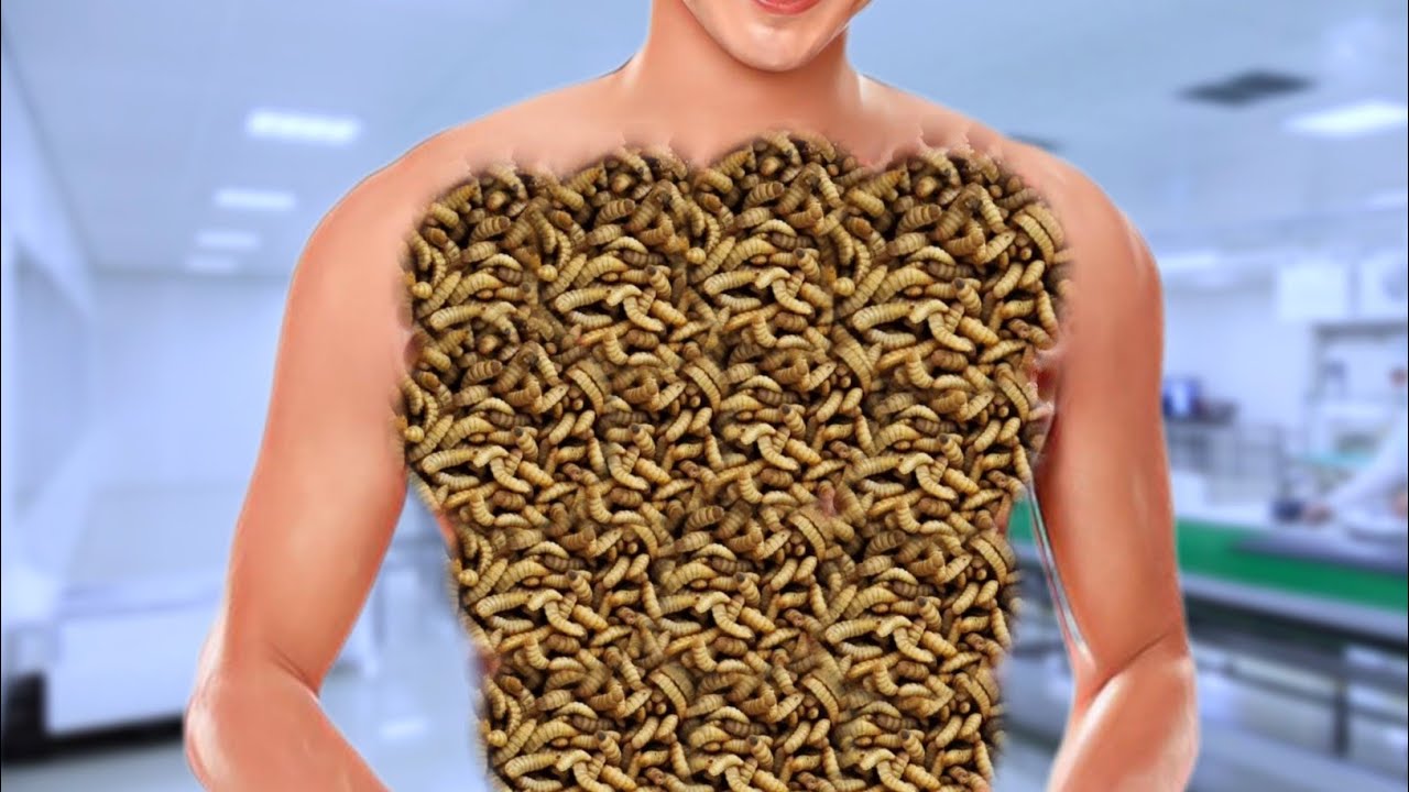 ASMR how to remove trypophobia infected arm chest body | ASMR severely ...