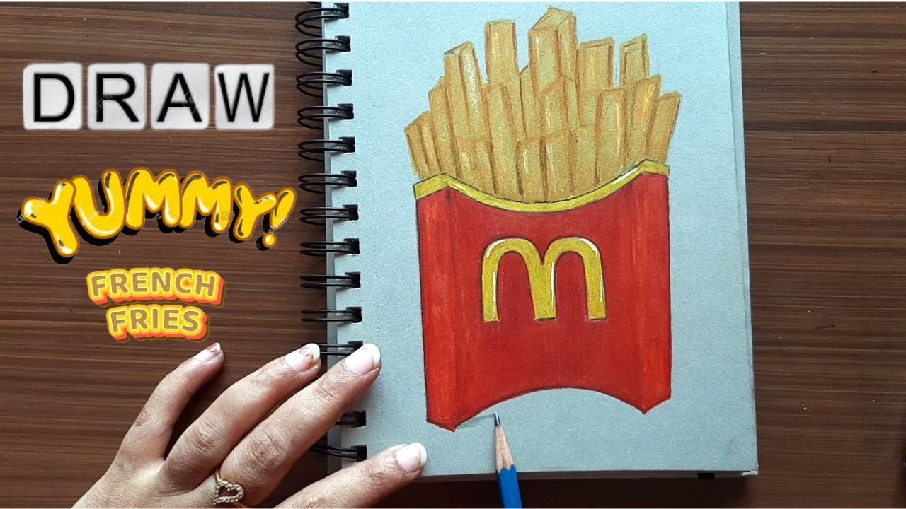Let's Learn to Draw French Fries!|Draw French Fries | Step By Step ...