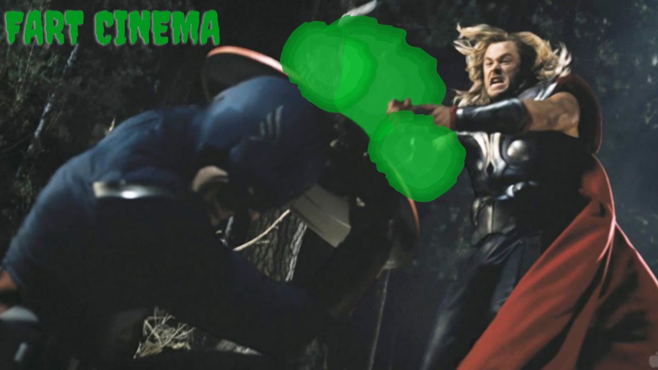 Thor and Captain America fight FART EDITION - YouTube