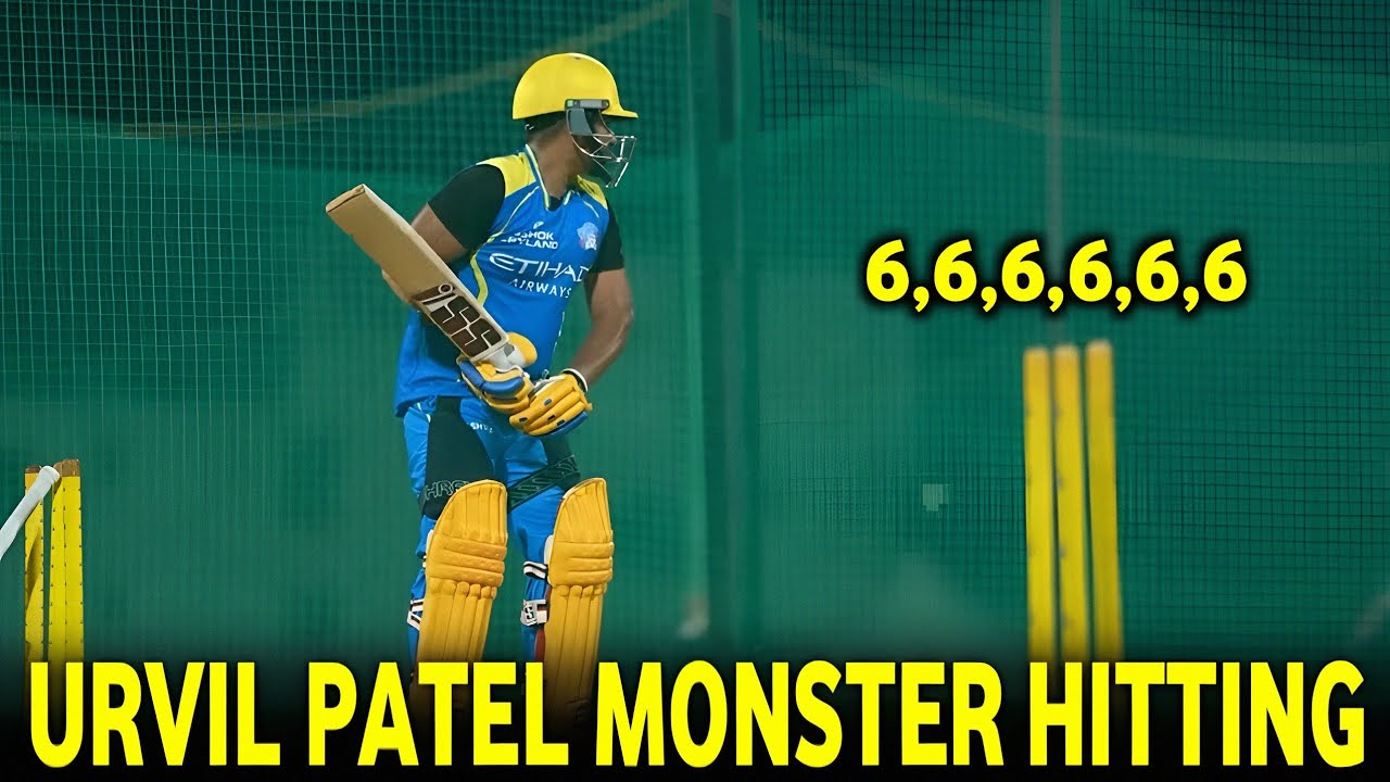 Urvil Patel Monster Hitting CSK Practice Camps Highlights || - YouTube