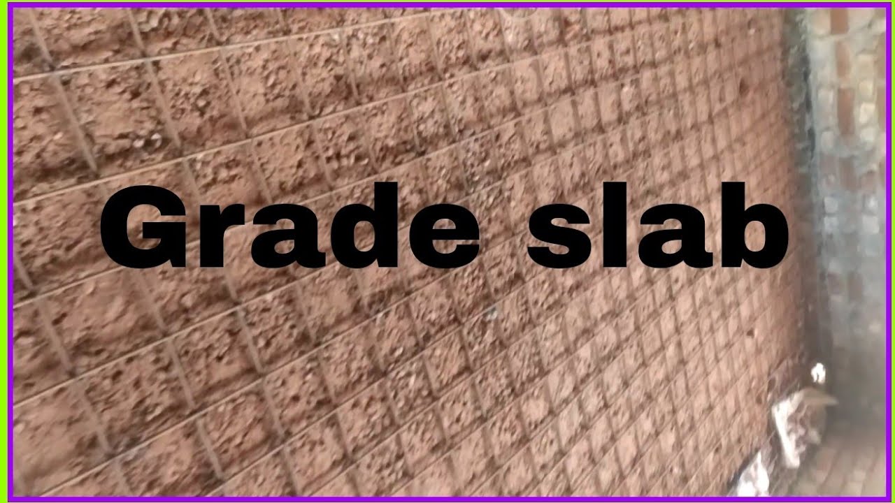 Grade slab, Casting of grade slab - YouTube